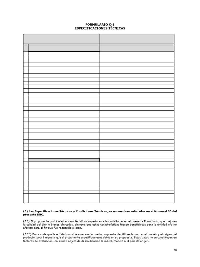 Formulario C-1 | PDF | Cian