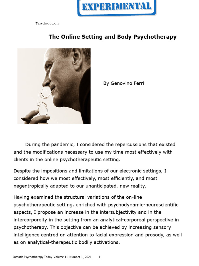 Online Body Psychotherapy Insights | PDF | Psychotherapy | Neuroscience