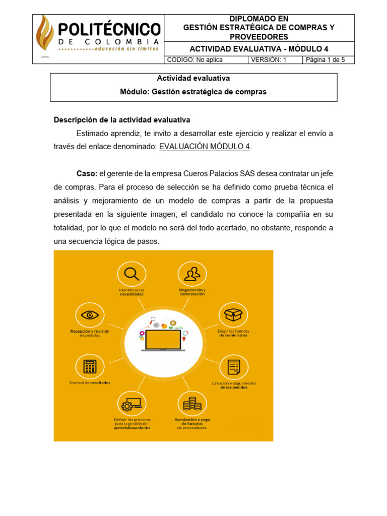 Mejoramiento del Modelo de Compras | PDF | Gestión estratégica