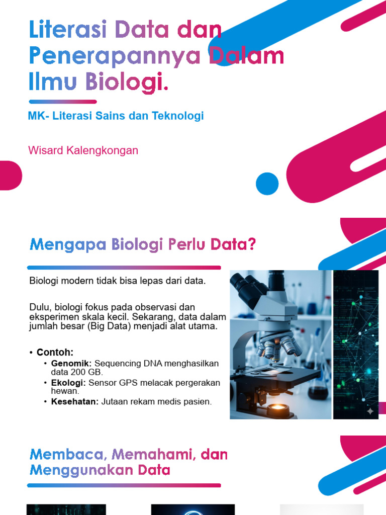 Literasi Data Dan Penerapannya Dalam Ilmu Biologi | PDF