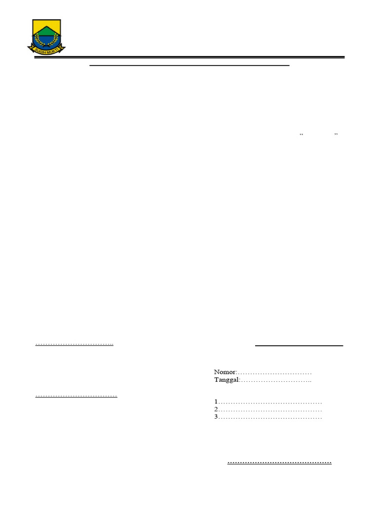 Surat Keterangan Izin Rame-Rame | PDF