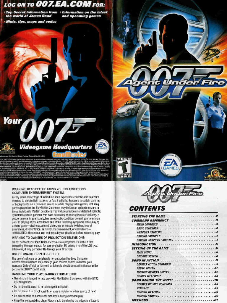 007 - Agent Under Fire (USA) | PDF