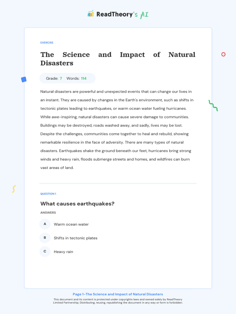 27161-7-The Science and Impact of Natural Disasters-Student | PDF ...