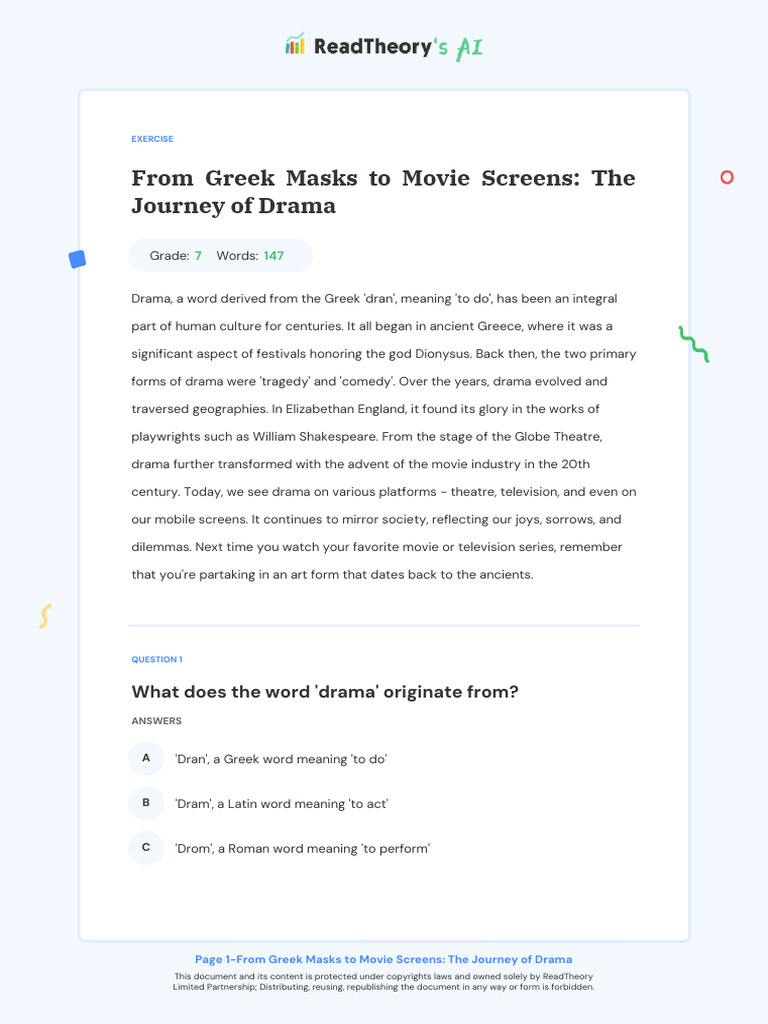 Evolution of Drama: From Greece to Film | PDF | Theatre | Tragedy
