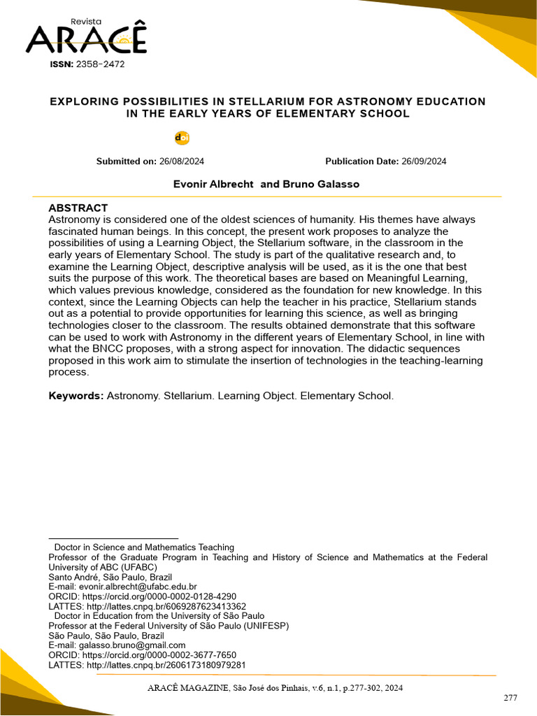 Exploring Possibilities In Stellarium For Astronomy Education In The