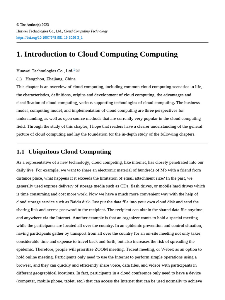 Overview of Cloud Computing Concepts | PDF | Cloud Computing | Hard ...
