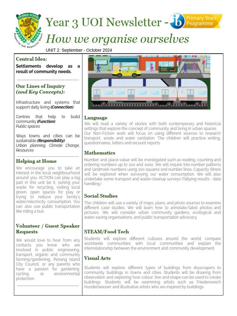 Year3Unit2NewsletterHWOO 2023 24 | PDF