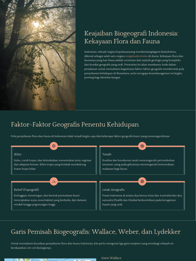 Biogeografi dan Kekayaan Hutan Indonesia | PDF