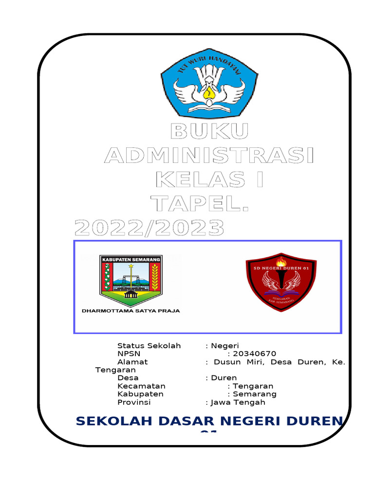 Administrasi Guru Bagian Depan | PDF