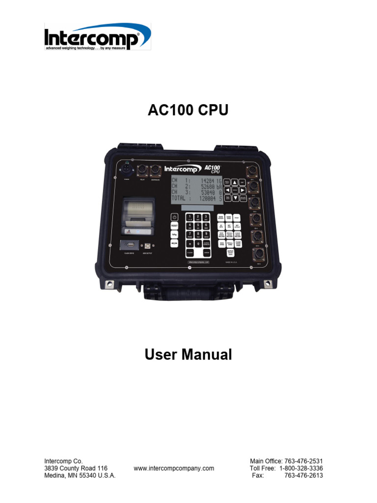 AC100 CPU User Manual and Compliance Guide | PDF | Electromagnetic ...