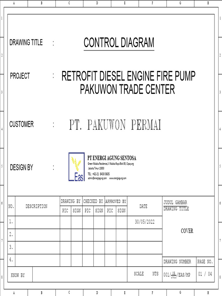 Retrofit Diesel Engine Fire Pump Drawing | PDF