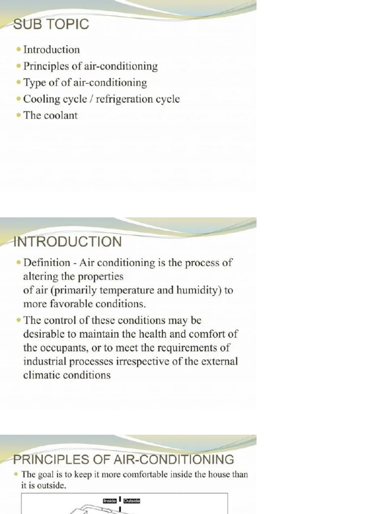 Air Conditioning Systems | PDF