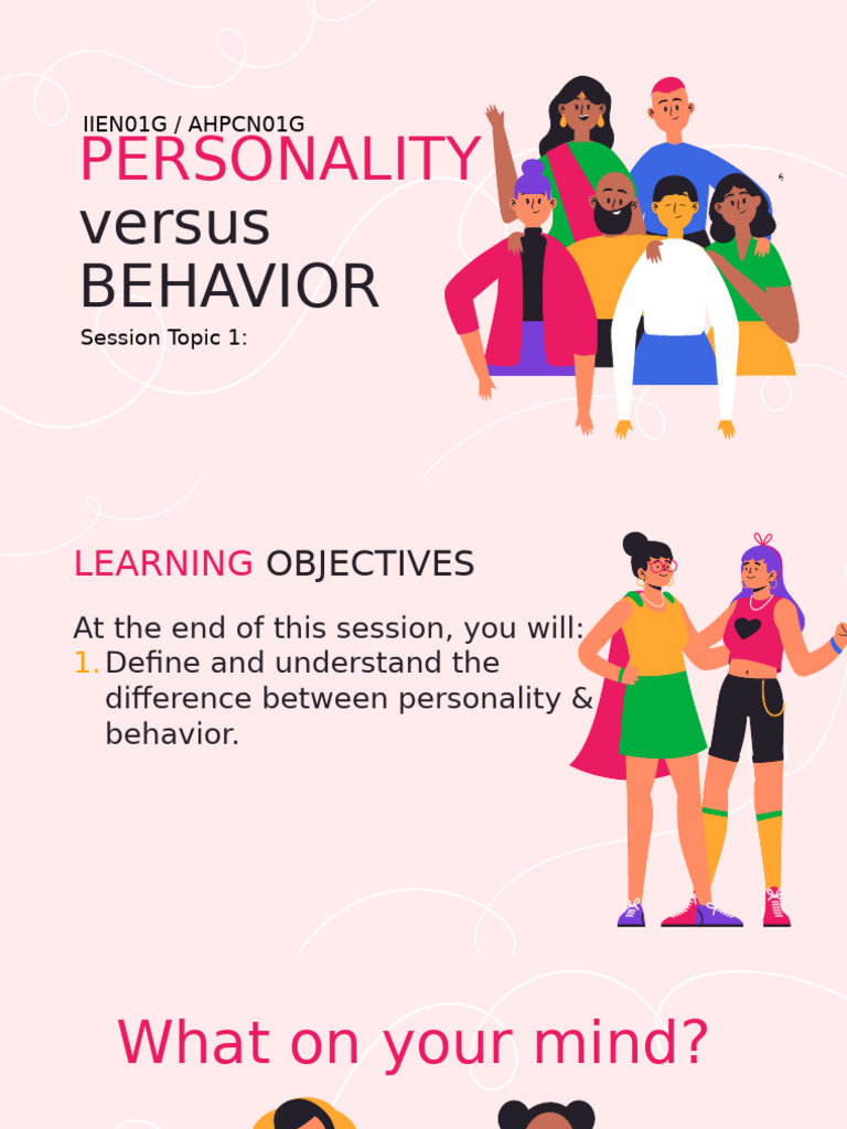 Understanding Personality vs. Behavior | PDF | Psychology ...