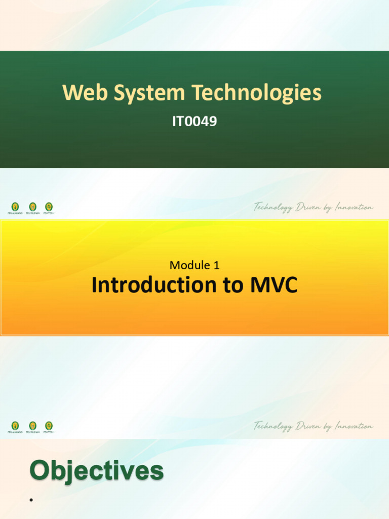 Module 1 - Web Application Framework | PDF | Model–View–Controller | Client–Server Model
