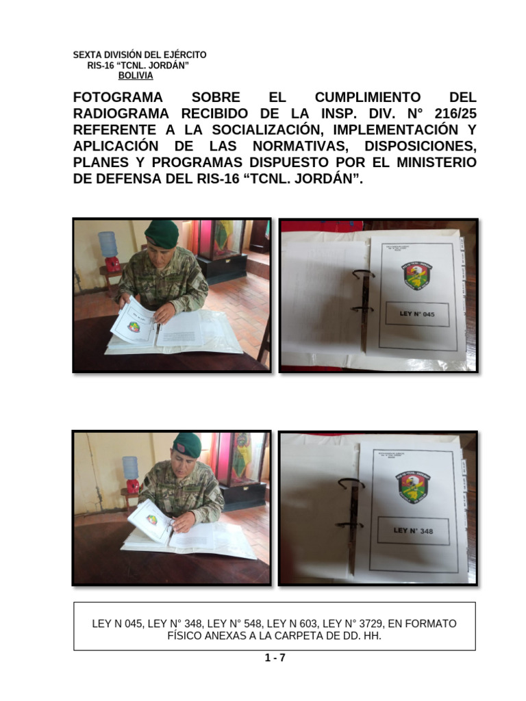 Ris - 16 Fotograma Interpretación Rad. Insp. Div. 216-25 | PDF