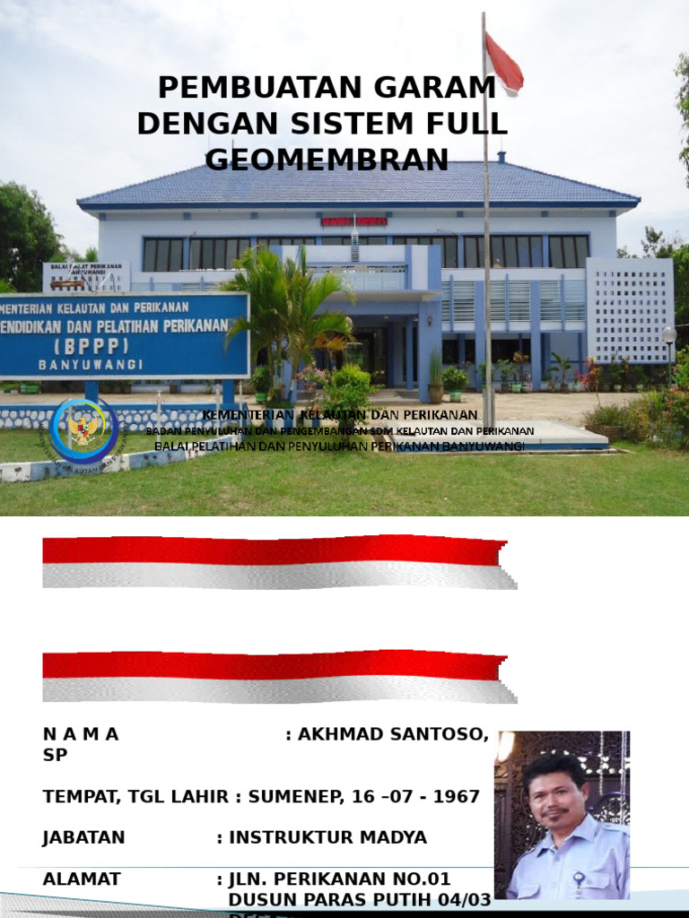 Produksi Garam dengan Geomembran | PDF