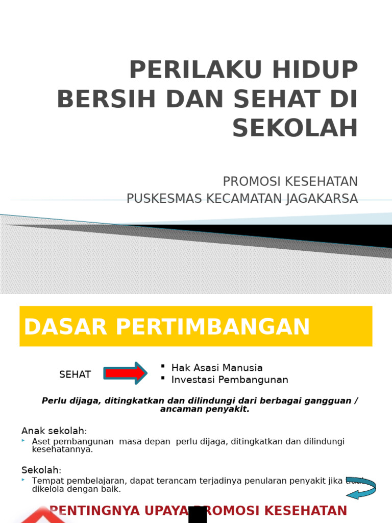 Phbs Di Sekolah 2024 | PDF