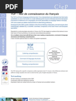 TCF French Exam Sample Paper | PDF | Test (Assessment) | Communication