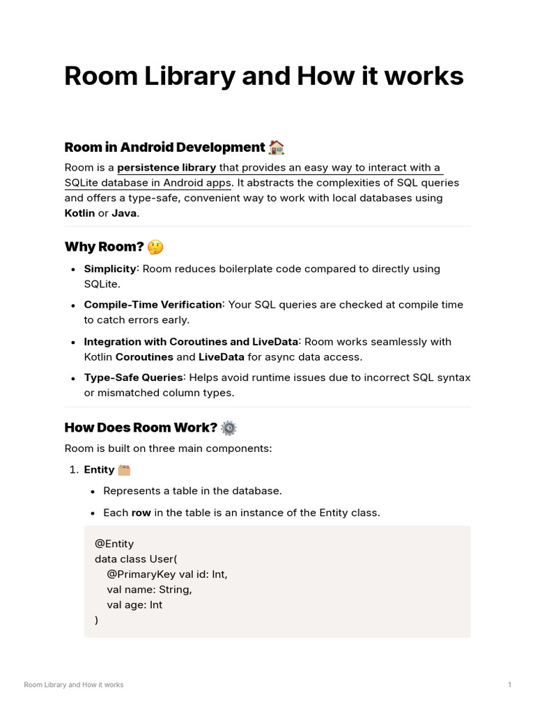 Room Library Setup for Android Apps | PDF | Databases | Class (Computer ...