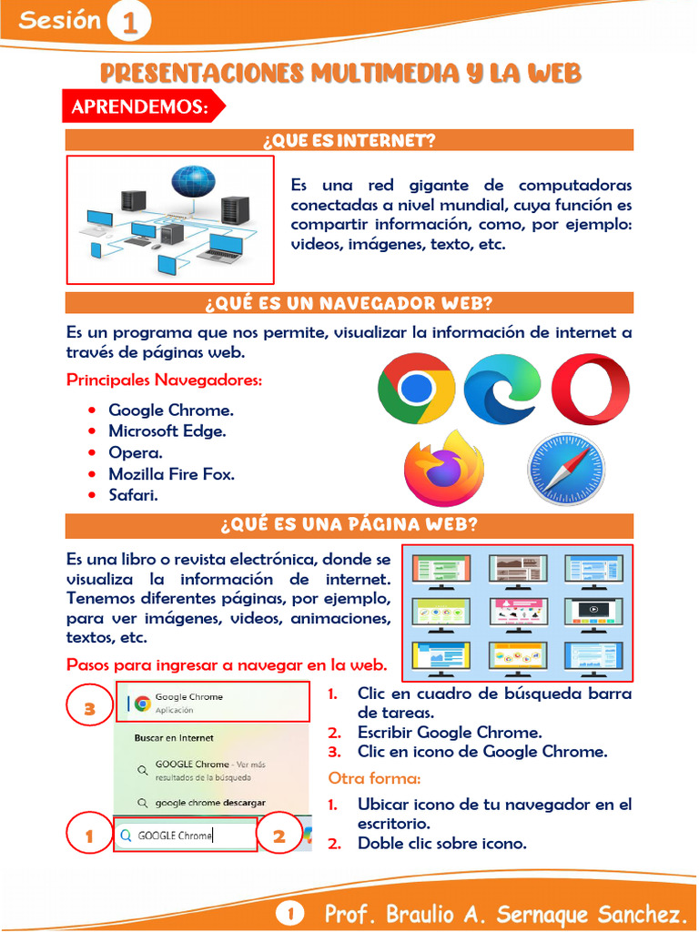 Ficha 1 - Internet | PDF