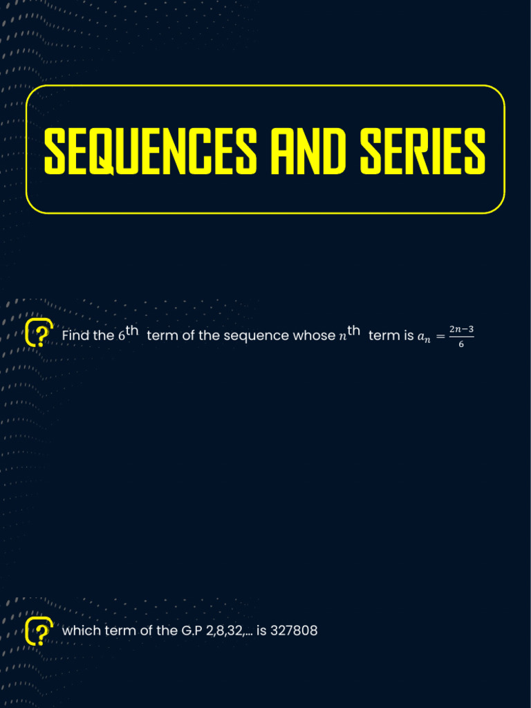 Sequences and Series-1 | PDF