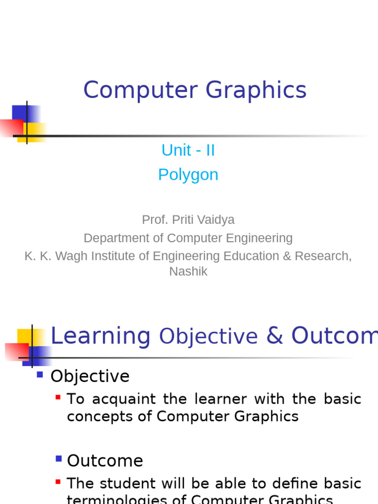 Unit II - Polygons PPV | PDF | Polygon | Triangle