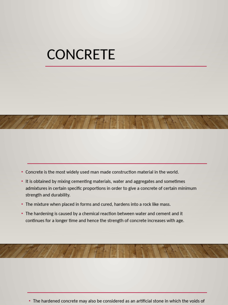 Concrete Presentation Sep-2020 | PDF | Concrete | Cement