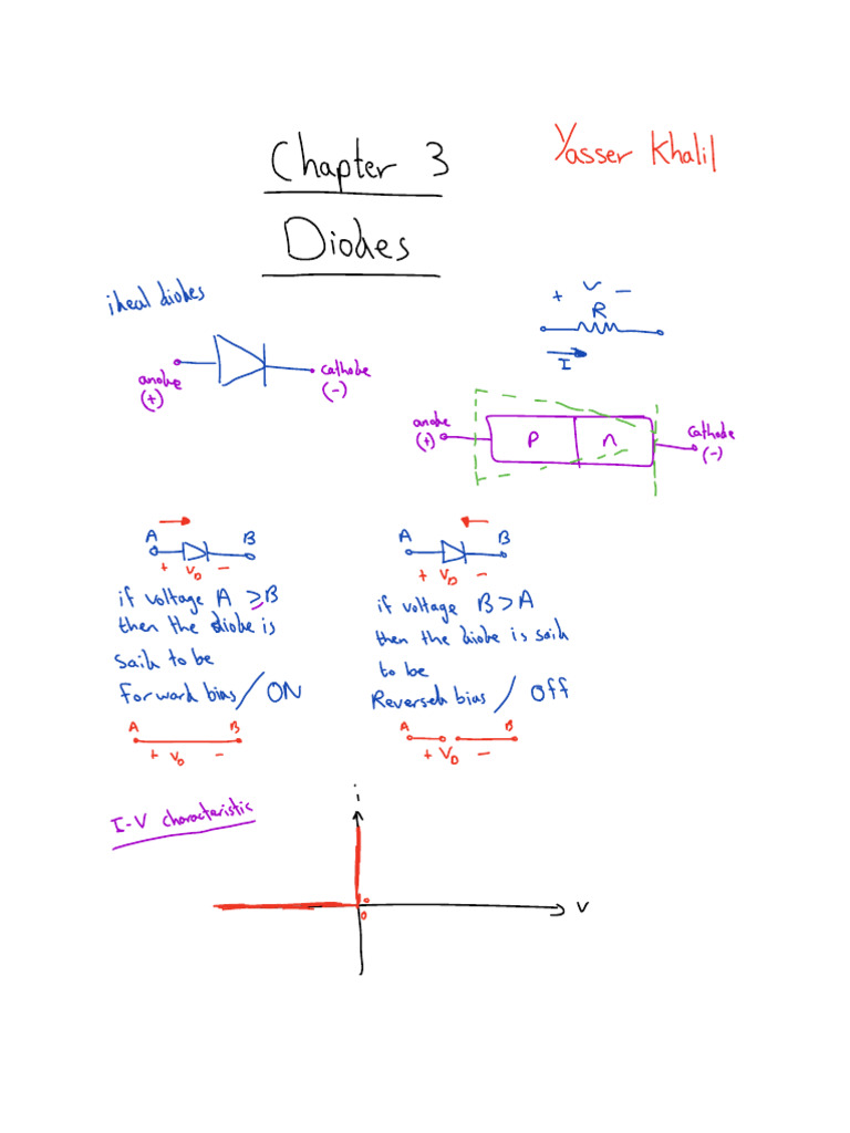Chapter 3 - Part 1 - Ideal Diodes | PDF | Power Electronics | Electricity
