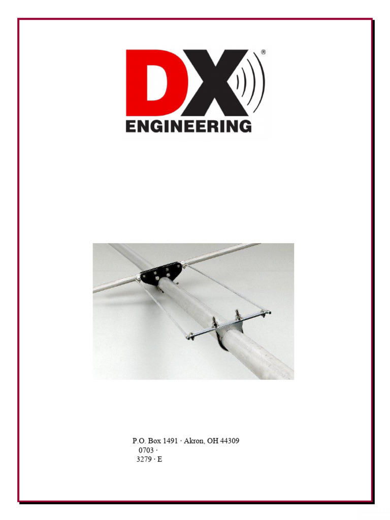 Dxe Hms Series Rev1b | PDF | Antenna (Radio) | Nut (Hardware)