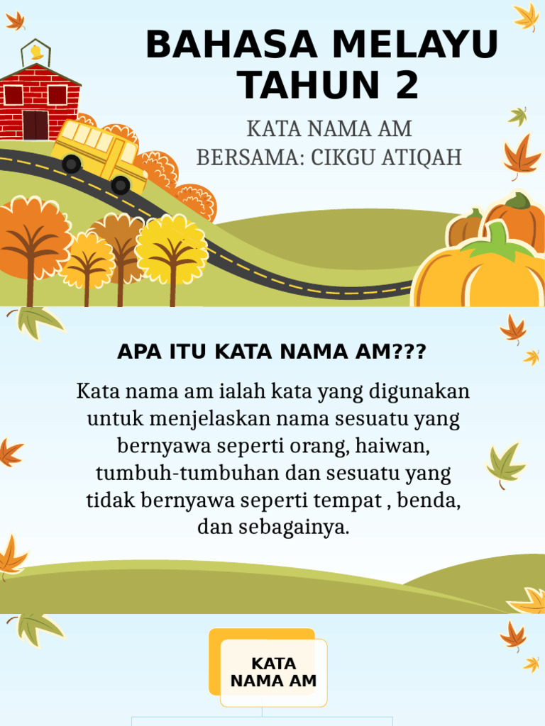 Bahasa Melayu Kata Nama Am Tahun 2 | PDF
