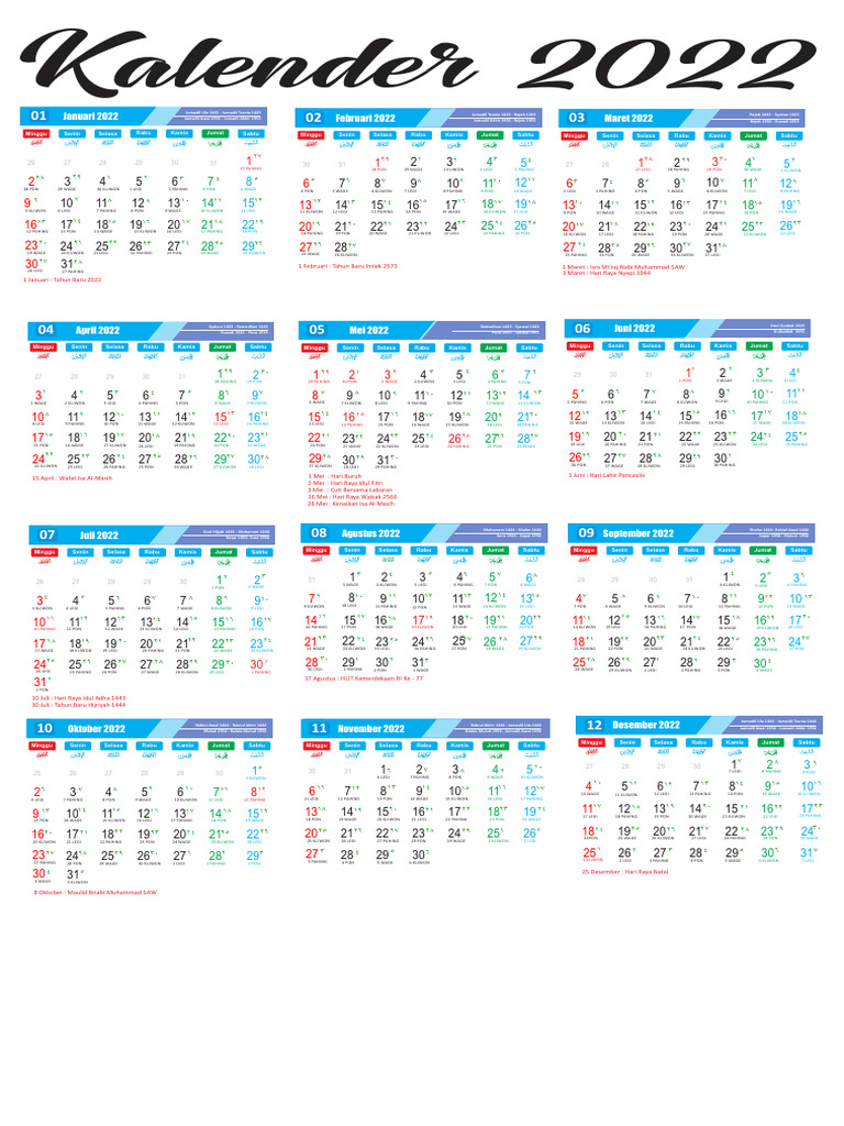 Kalender 2022 | PDF