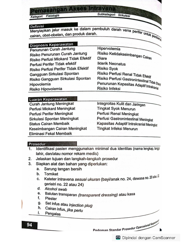 Perawatan Infus | PDF