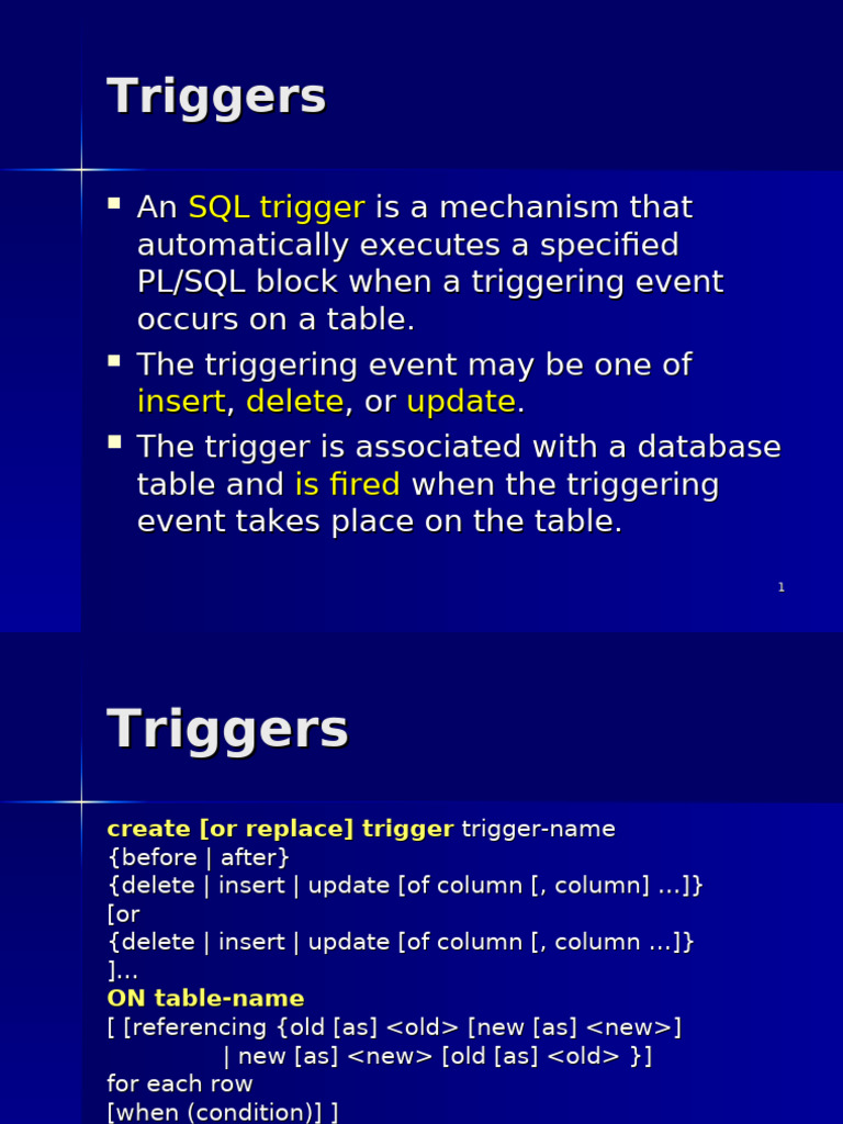 Triggers and Cursors | PDF | Computer Programming | Sql