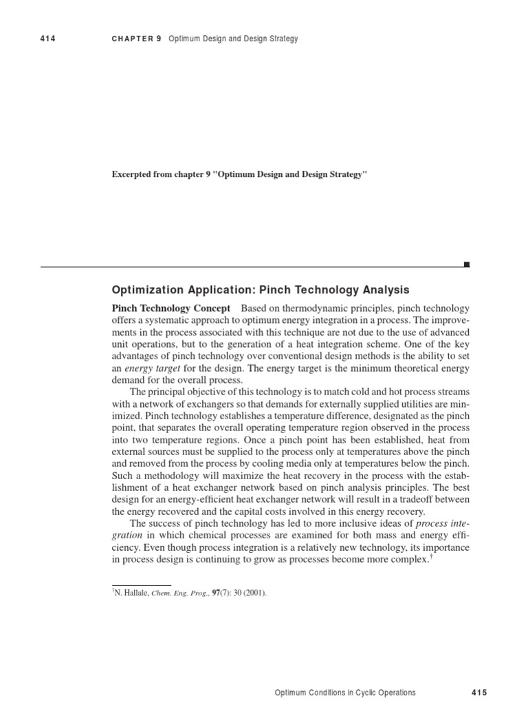 Pinch Technology Analysis | PDF | Enthalpy | Heat