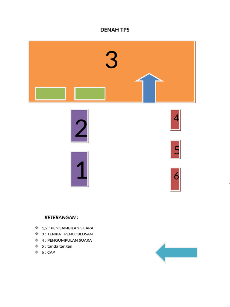 Denah TPS: Panduan Lokasi Suara | PDF