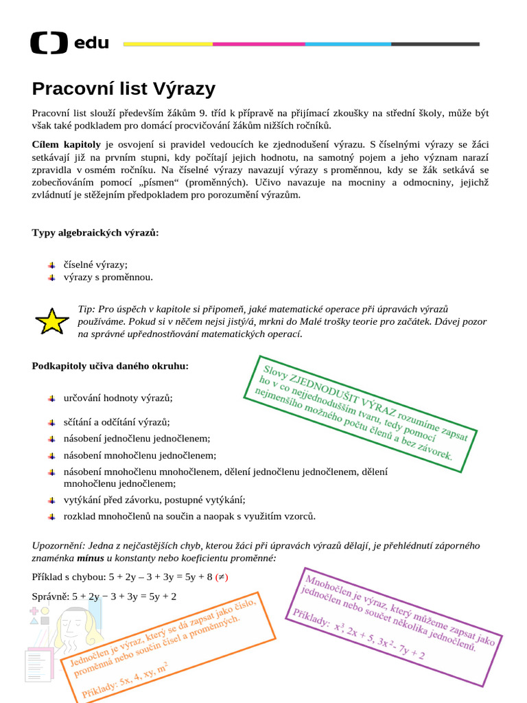 Vyrazy | PDF