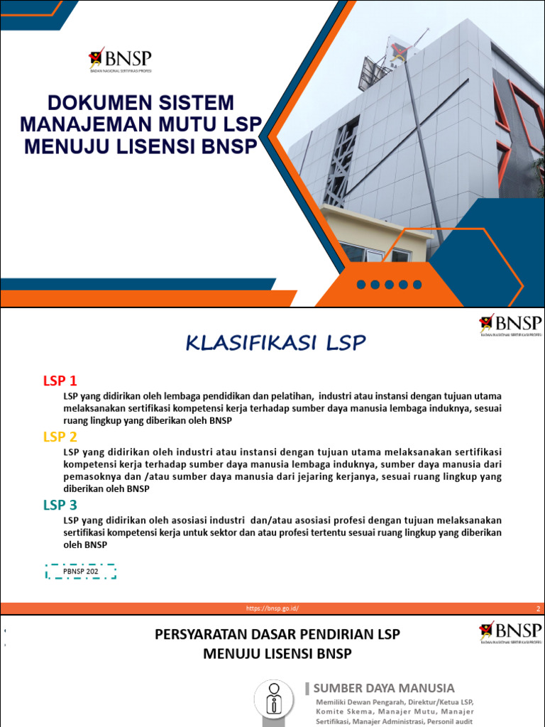 Paparan Dokumen Prinsip Pendirian LSP | PDF