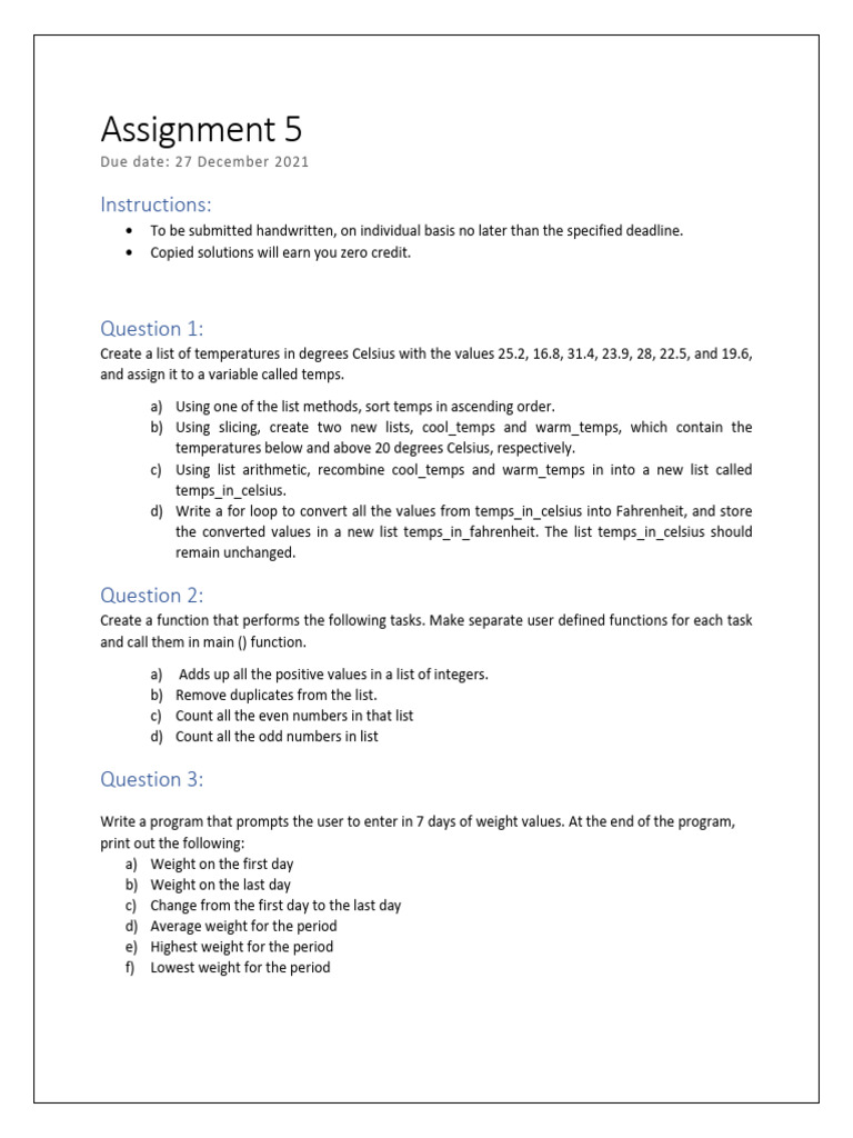 Assignment5 FA21 | PDF
