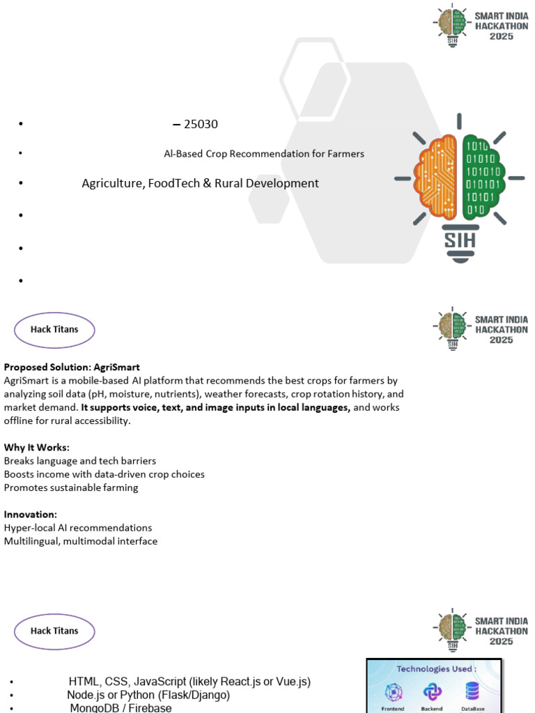 SIH2025-25030-Presentation (2) (1) | PDF