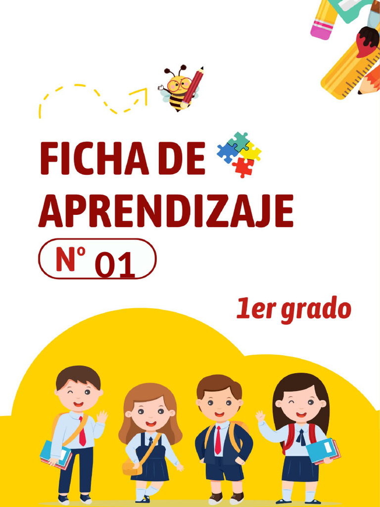 Ficha de Aprendizaje N°1 - 1er Grado | PDF