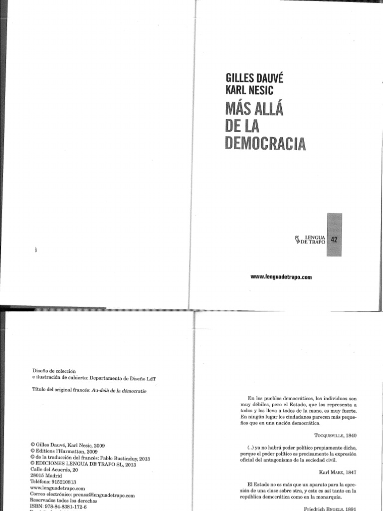 Dauvé, Nesic - Más Allá de La Democracia | PDF