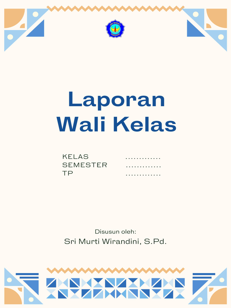 Contoh Laporan Wali Kelas | PDF