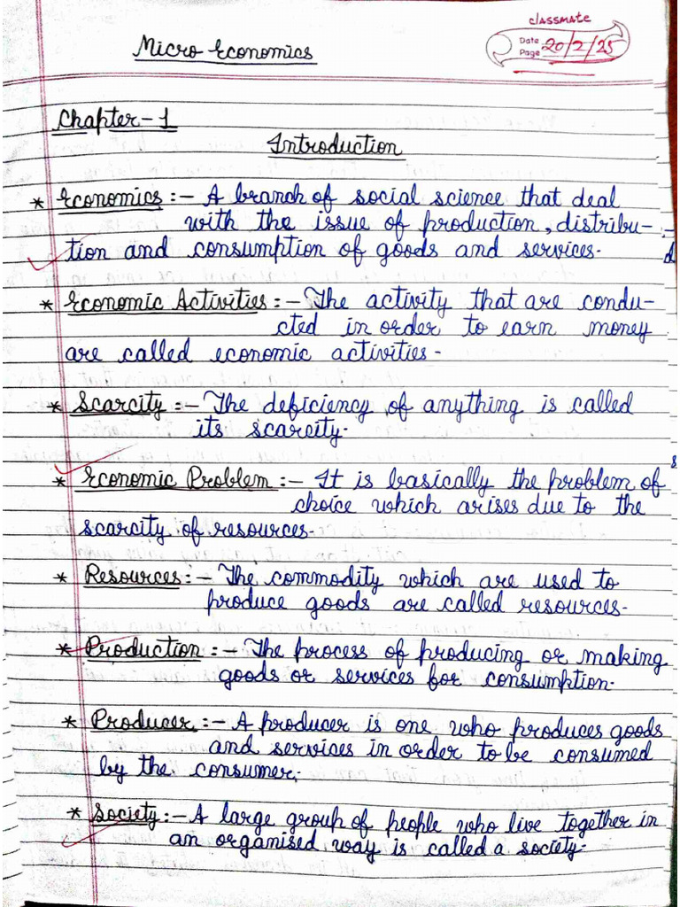 Micro Eco Chapter 1 | PDF