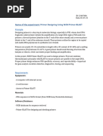 Using Primer-BLAST for Target Recognition | PDF | Primer (Molecular ...