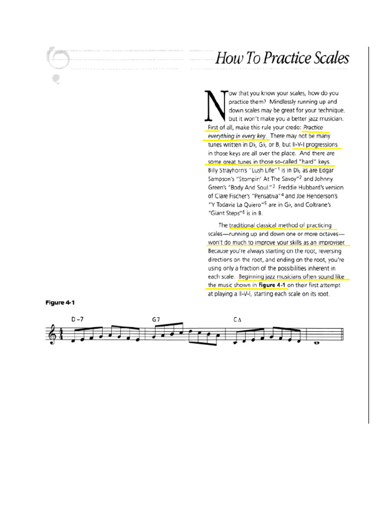 How To Practise Scales | PDF