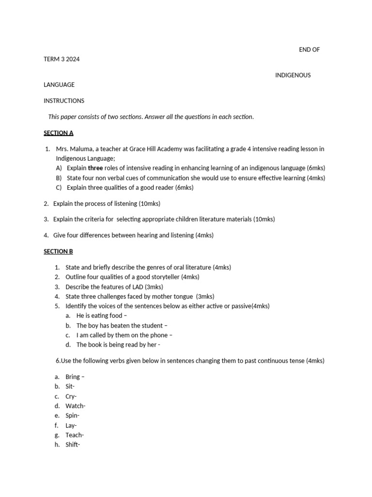 Indigenous Language Teaching Strategies | PDF