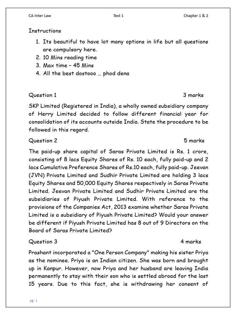 Question Paper Chapter 1 & 2 | PDF | Justice | Crime & Violence