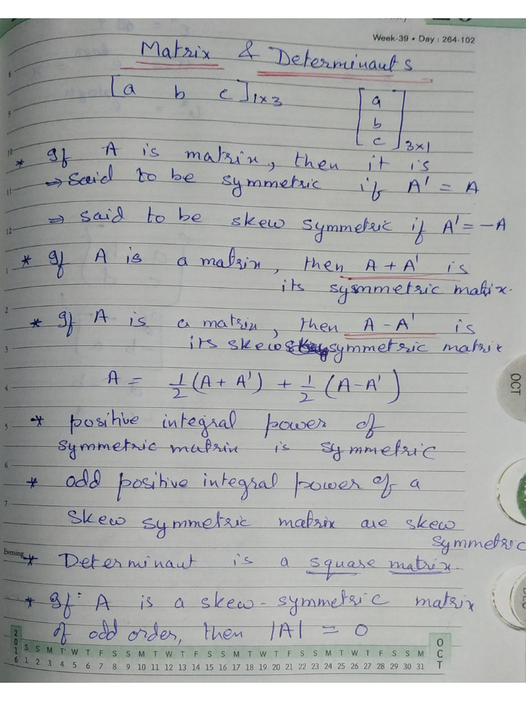 Matrix Determinants Formula | PDF