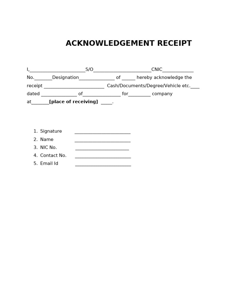Acknowledgement Receipt 06-22-02 | PDF