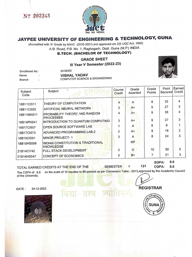 Mark Sheet | PDF